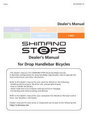 Shimano DU-EP800 - User's manual, Dealer's Manual