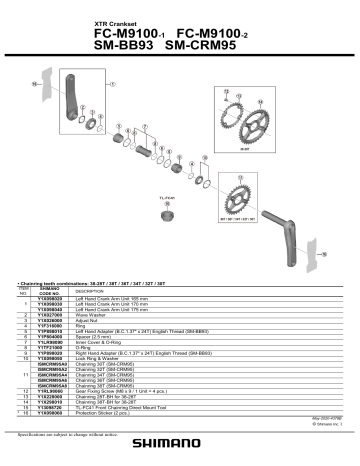 Shimano TL-FC41 Exploded View | Manualzz