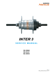 Shimano SG-3R40 - Service Instructions, Service manual, Dealer's Manual