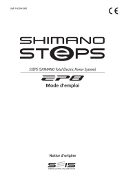 Shimano DU-EP800 - User's manual, Dealer's Manual
