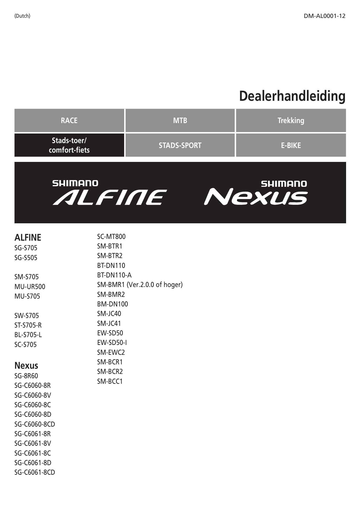 Shimano SC-MT800 Informatiescherm Handleiding | Manualzz