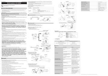 Shimano EC-E6000 Batterioplader Brugermanual | Manualzz