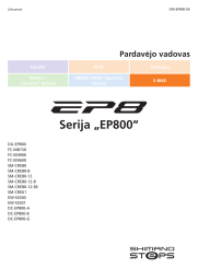Shimano DU-EP800 - User's manual, Dealer's Manual