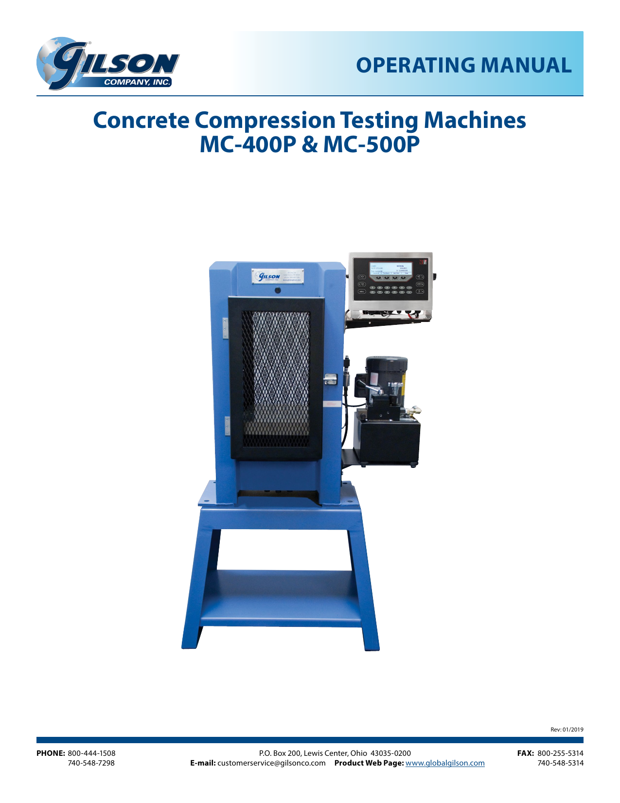 Gilson 400/500 Pro Series Compression Machine Manual | Manualzz