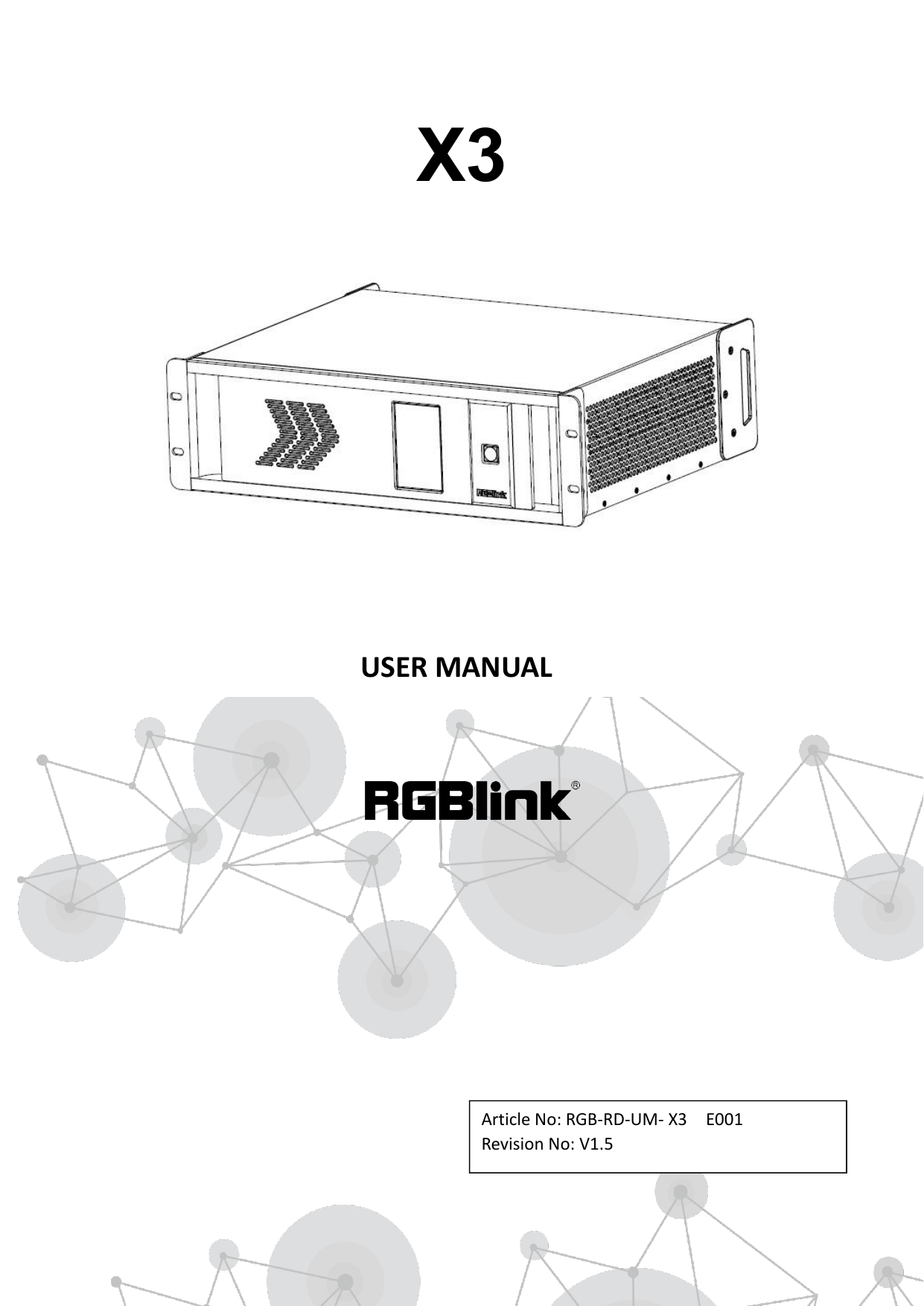 RGBlink X3 User Manual | Manualzz