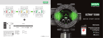 MSA ULTIMA® X5000 Gas Monitor Quick Start Guide | Manualzz