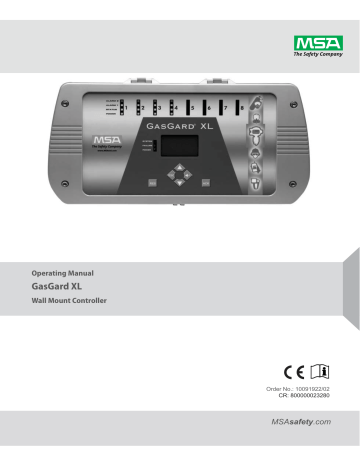 MSA GasGard® XL Controller Operating Manual | Manualzz