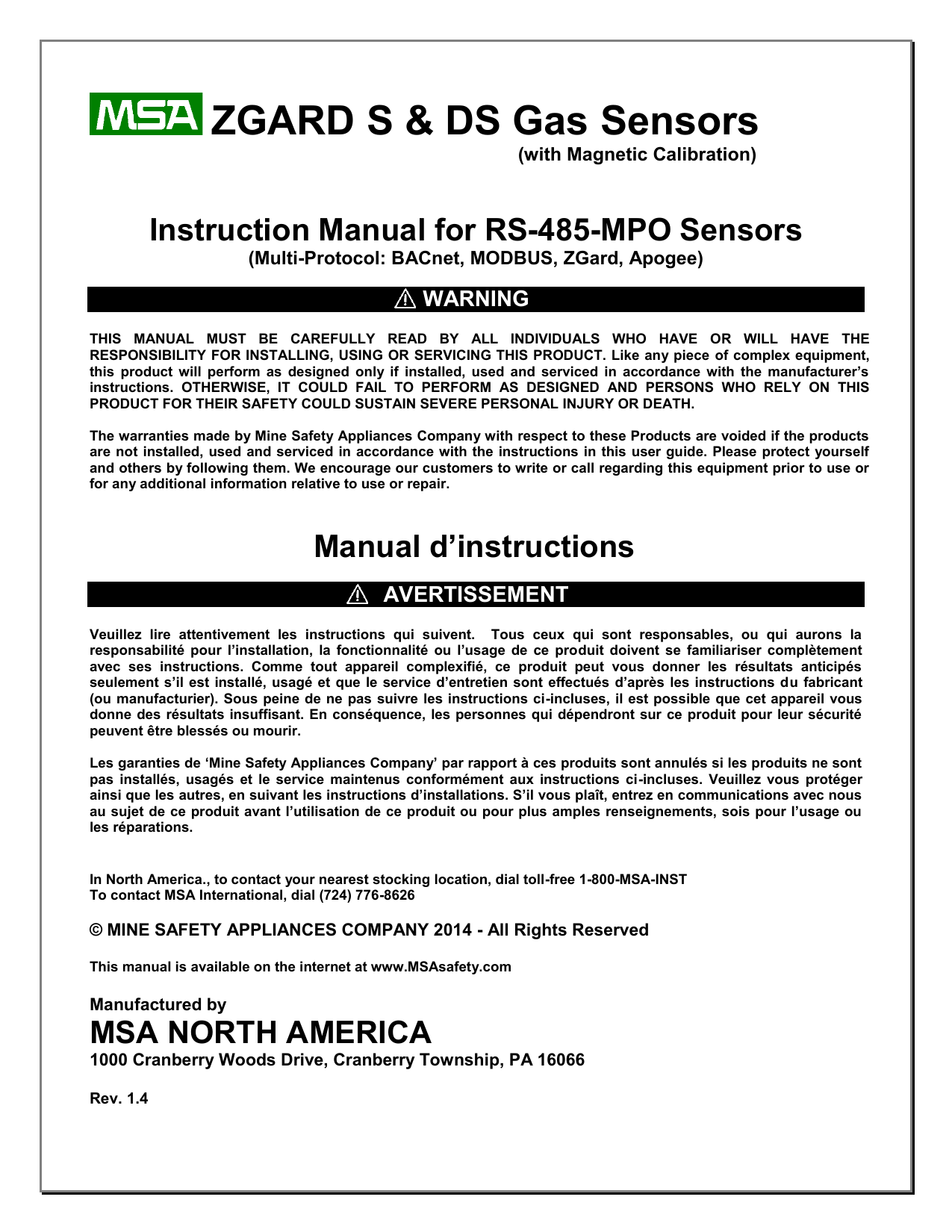 MSA Z-Gard® COmbo Gas Monitor Owner's Manual Manualzz, 52% OFF