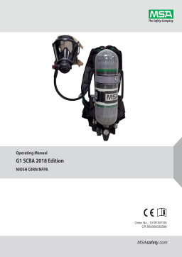 MSA G1 G1 SCBA - Operating manual, User guide, Instructions