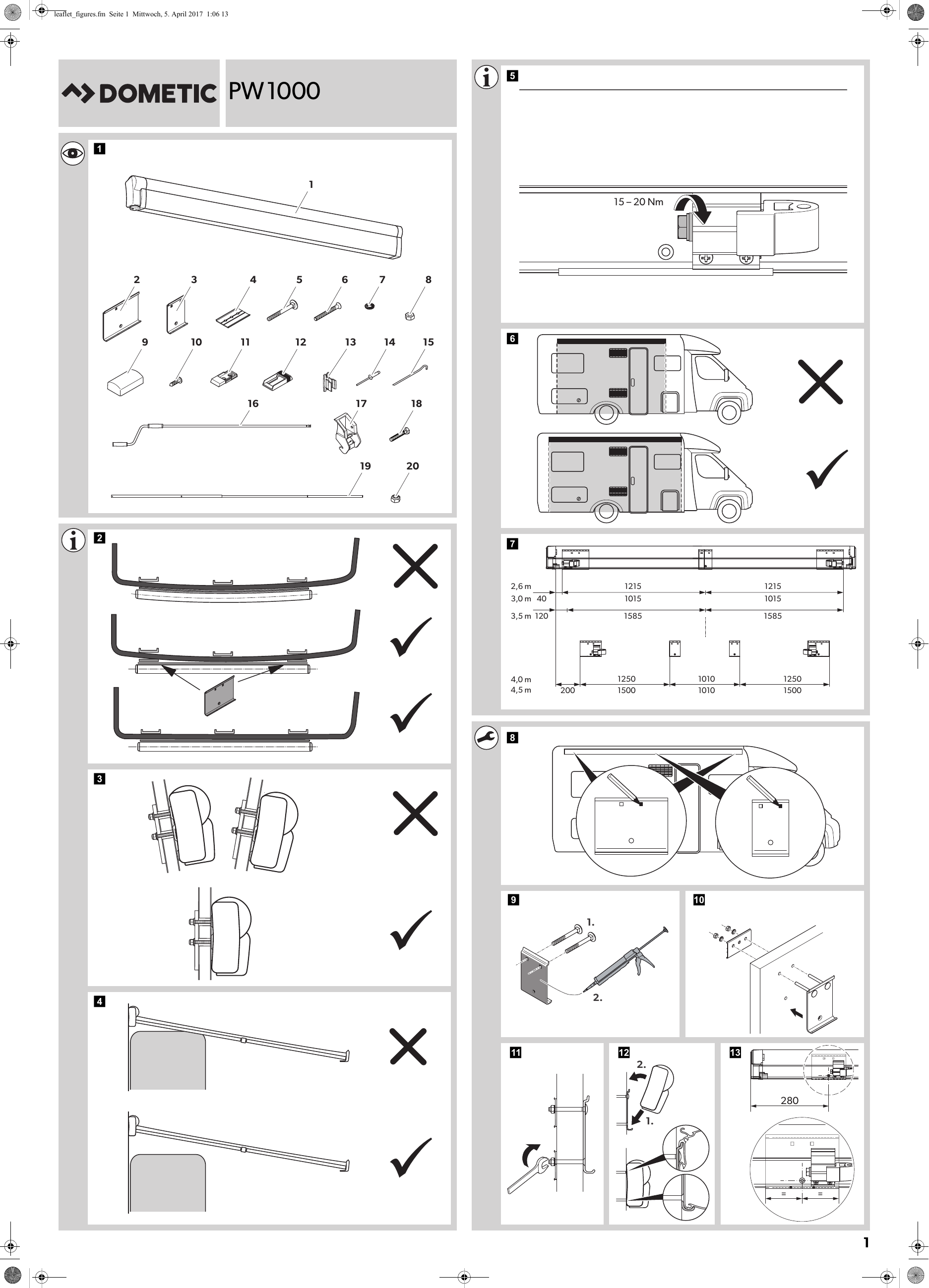 Dometic PW1000 Installation manual | Manualzz