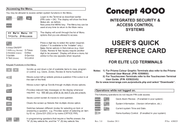 Inner Range Concept C4000 Controller Owner Manual | Manualzz
