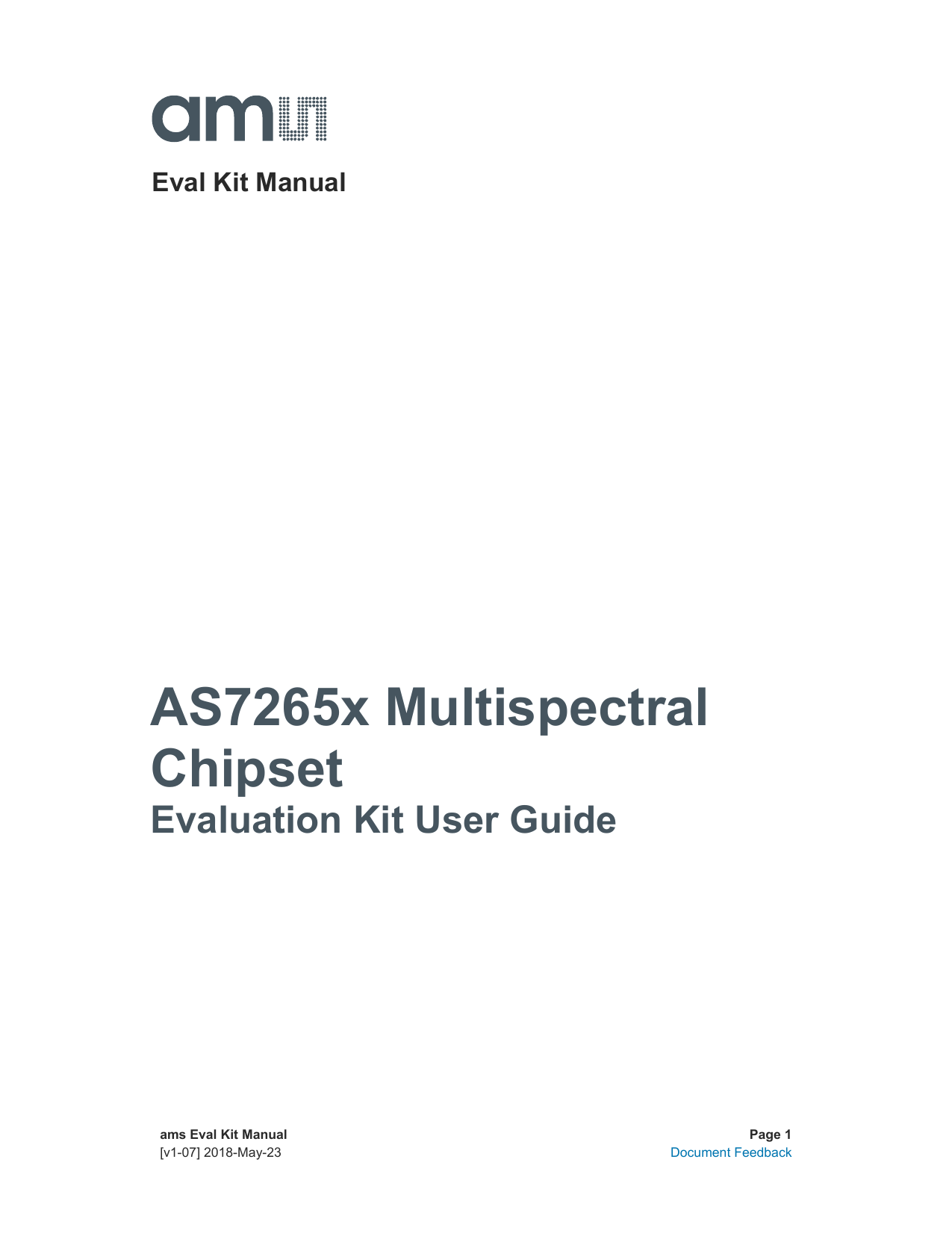 AMS AS7265xDemoKit Light Sensor User Guide | Manualzz