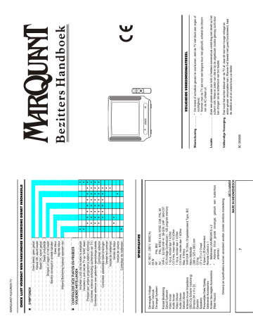 Marquant IC-1494 de handleiding | Manualzz