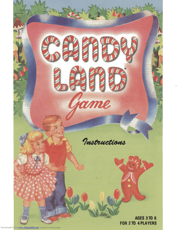 Hasbro Candy Land Game Instructions | Manualzz