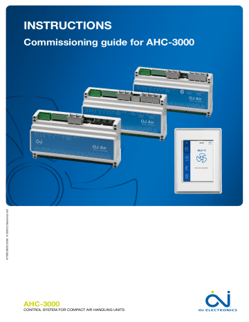 OJ Electronics AHC-3000 Intuitive touch operation of a compact AHU ...