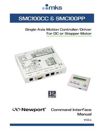 Newport SMC100 Controller Manual | Manualzz