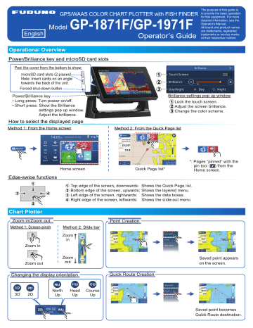 Furuno GP1971F Mode d'emploi | Manualzz