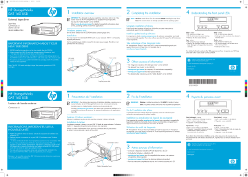 HP STORAGEWORKS DAT 160 USB TAPE DRIVE Owner Manual | Manualzz