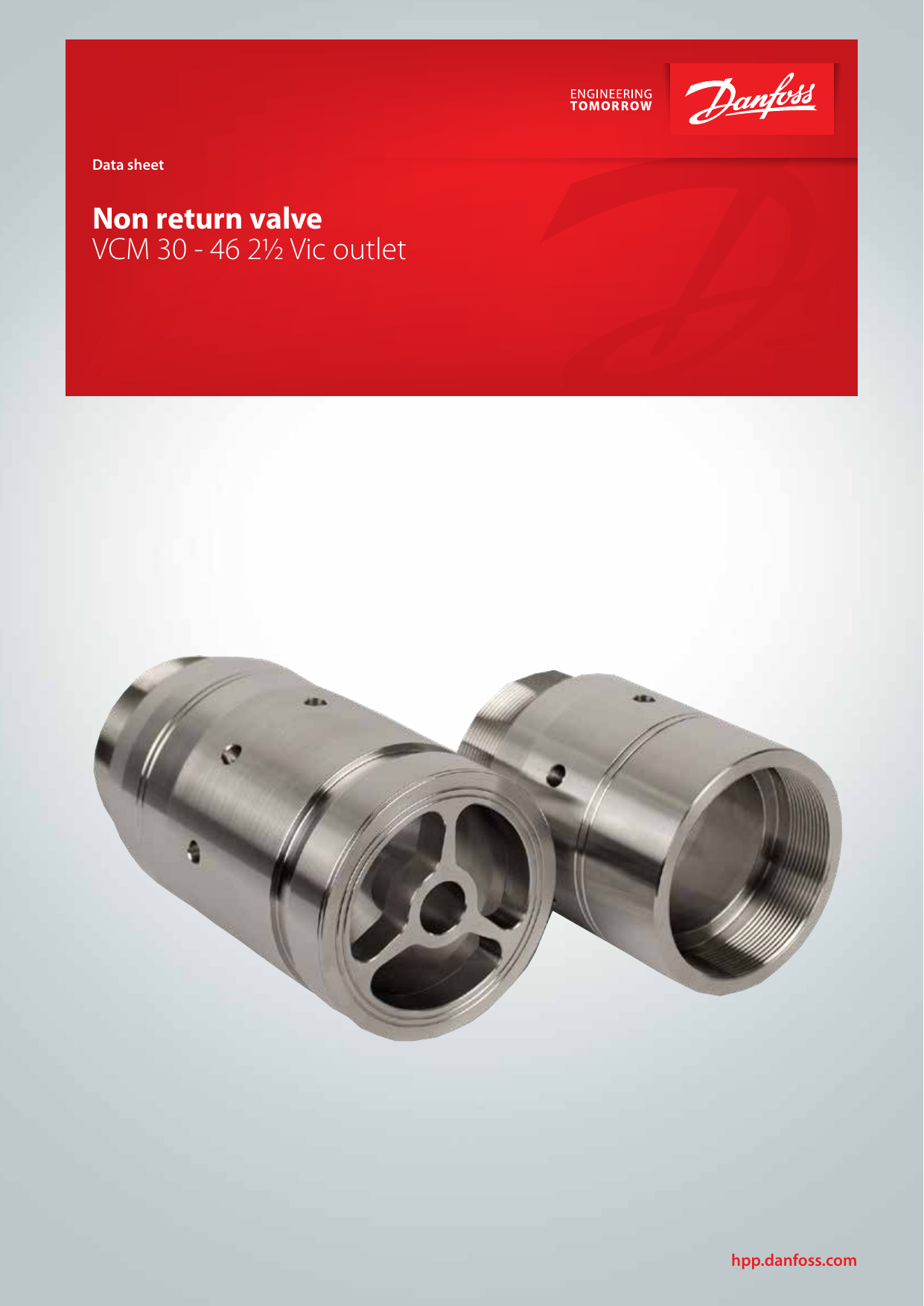 Danfoss Non return valve VCM 30-46 Datasheet | Manualzz