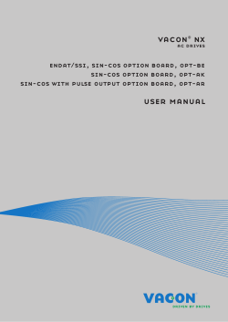 Vacon NXP - Manual, Operating instructions, User guide, User manual | manualzz.com