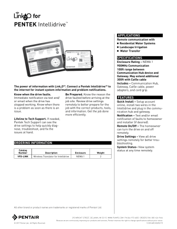 Pentek Intellidrive Specifications | Manualzz