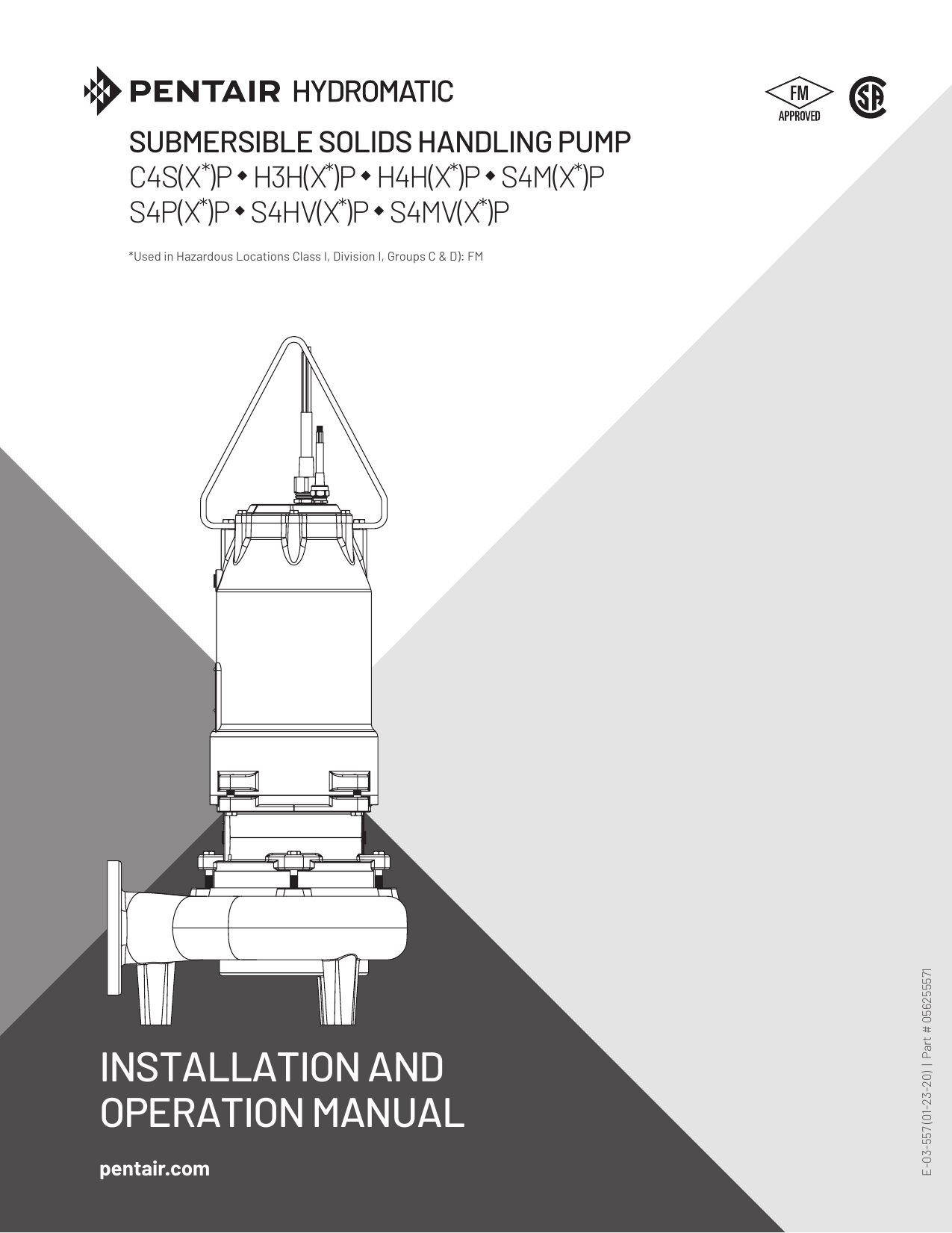 Hydromatic C4sp H3hp H4hp S4mp S4pp S4hvp S4mvp Submersible Solids
