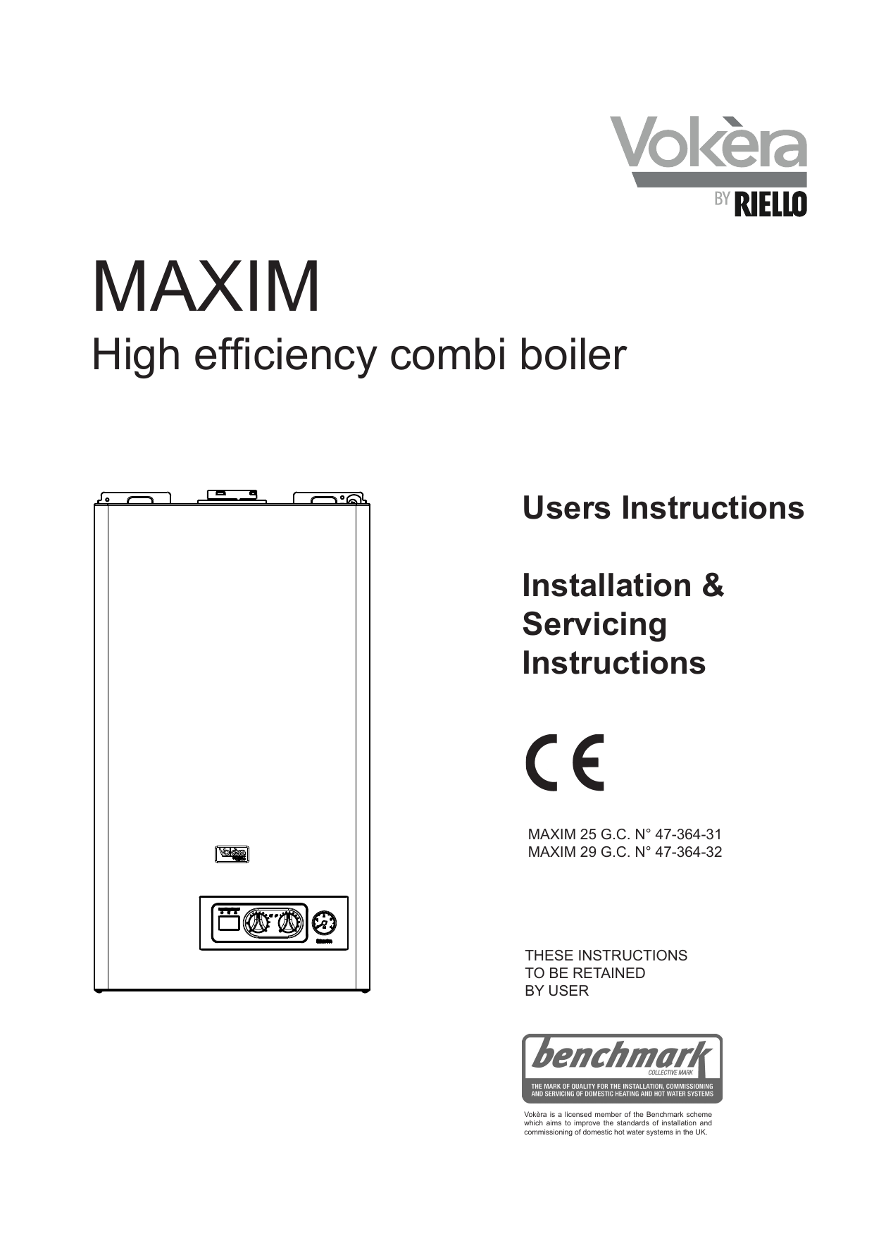 Vokera Maxim 29 Instructions | Manualzz