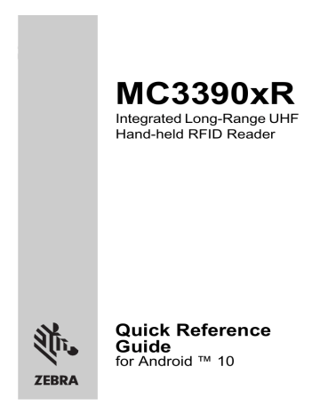 Zebra MC3390xR Quick Reference Guide | Manualzz