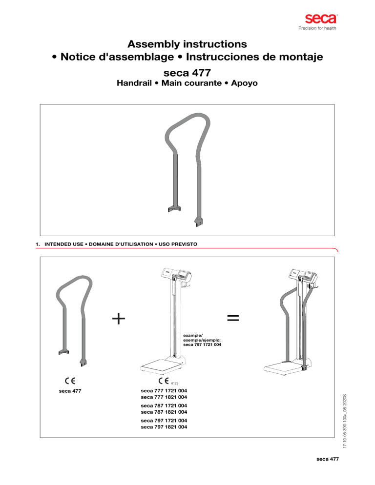 Seca 787, 777, 797 User manual | Manualzz
