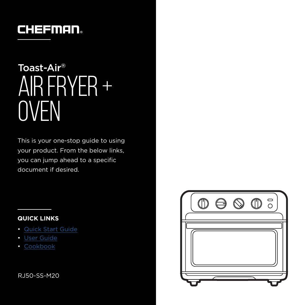 Chefman Chefman ToastAir Air Fryer + Toaster Oven, Stainless Steel, 20 ...