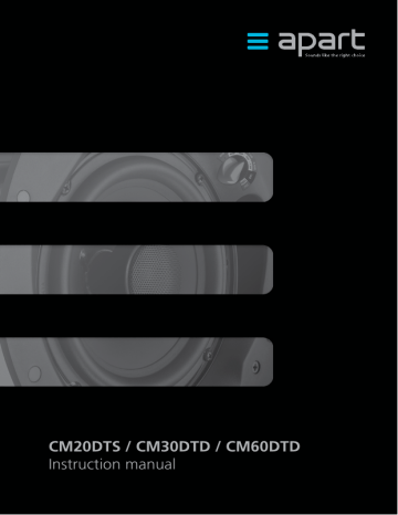 Biamp Apart CM20DTS, CM30DTD, CM60DTD Manual | Manualzz