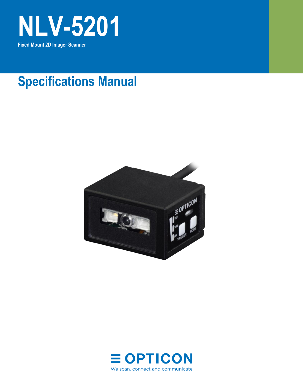 Opticon NLV-5201 Specification Manual | Manualzz