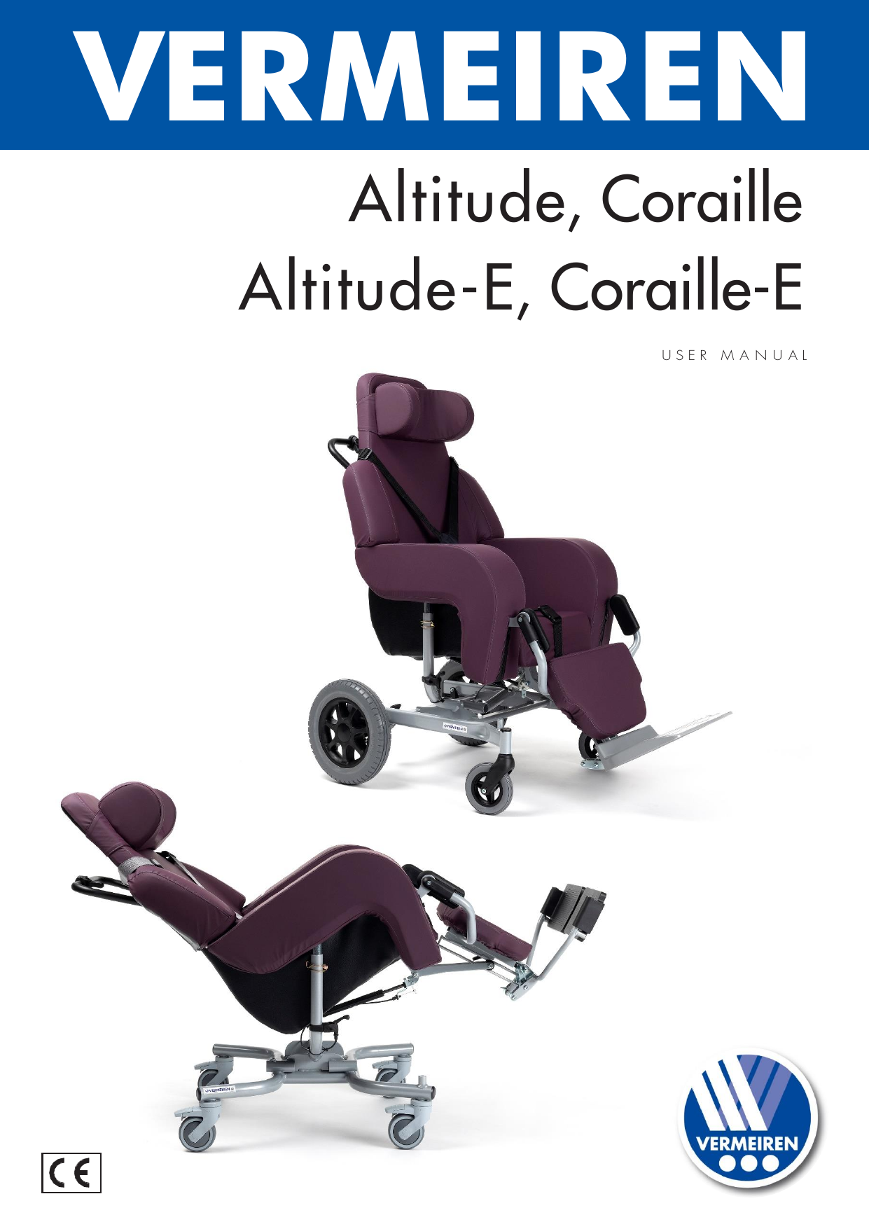 Vermeiren Coraille Shell chair User Manual | Manualzz