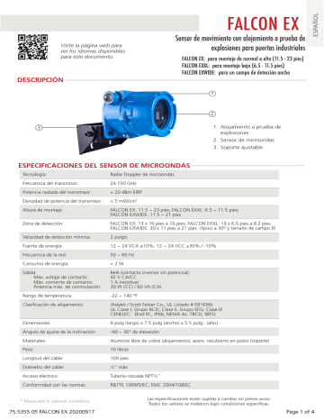 BEA FALCON EX Guía del usuario | Manualzz