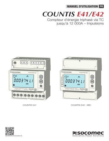 Socomec COUNTIS E4x Mode d'emploi | Manualzz