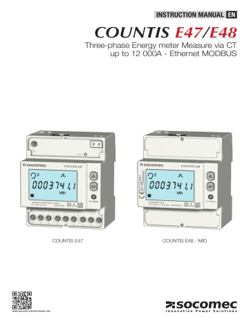 Socomec COUNTIS E4x Operating instructions | Manualzz