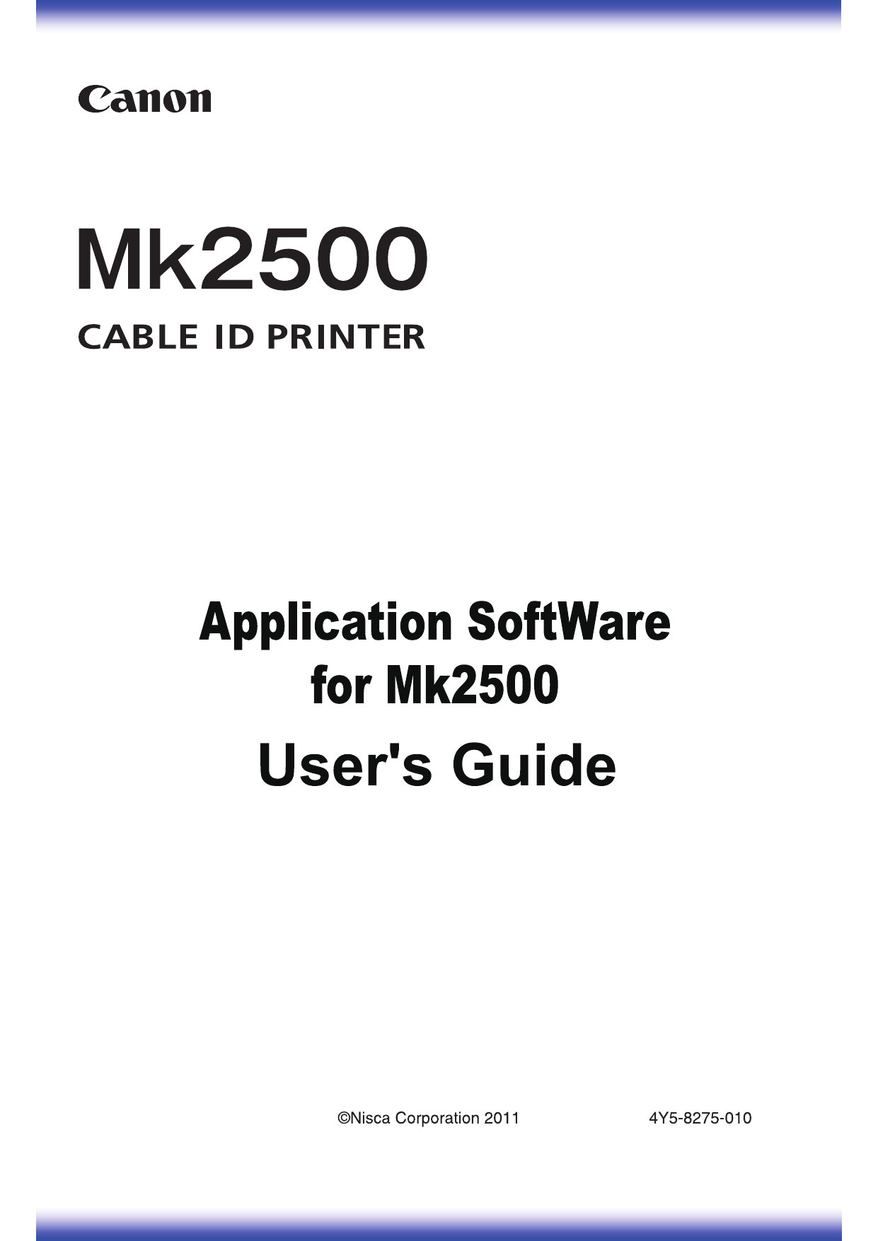 Canon Mk2500 User Manual | Manualzz