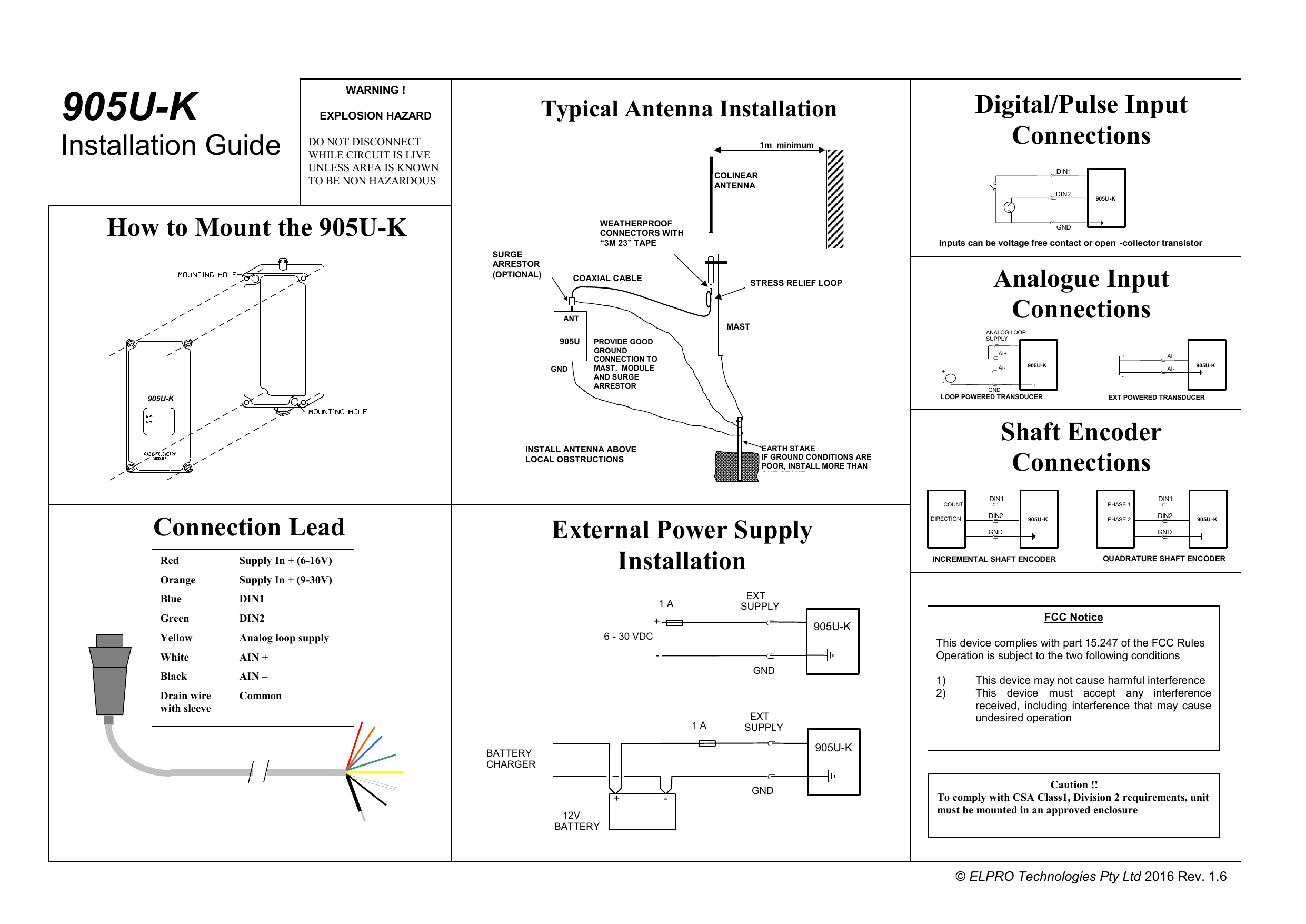 ELPRO Technologies 905UL FREQUENCY HOPPING SPREAD SPECTRUM, 46% OFF