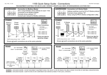 ELPRO 115S Serial Expansion I/O Installation Manual | Manualzz