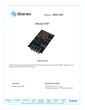 Steren ARD-390 Módulo Wi-Fi El manual del propietario | Manualzz