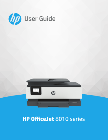 HP OfficeJet 8010 All-in-One Printer series User Guide | Manualzz