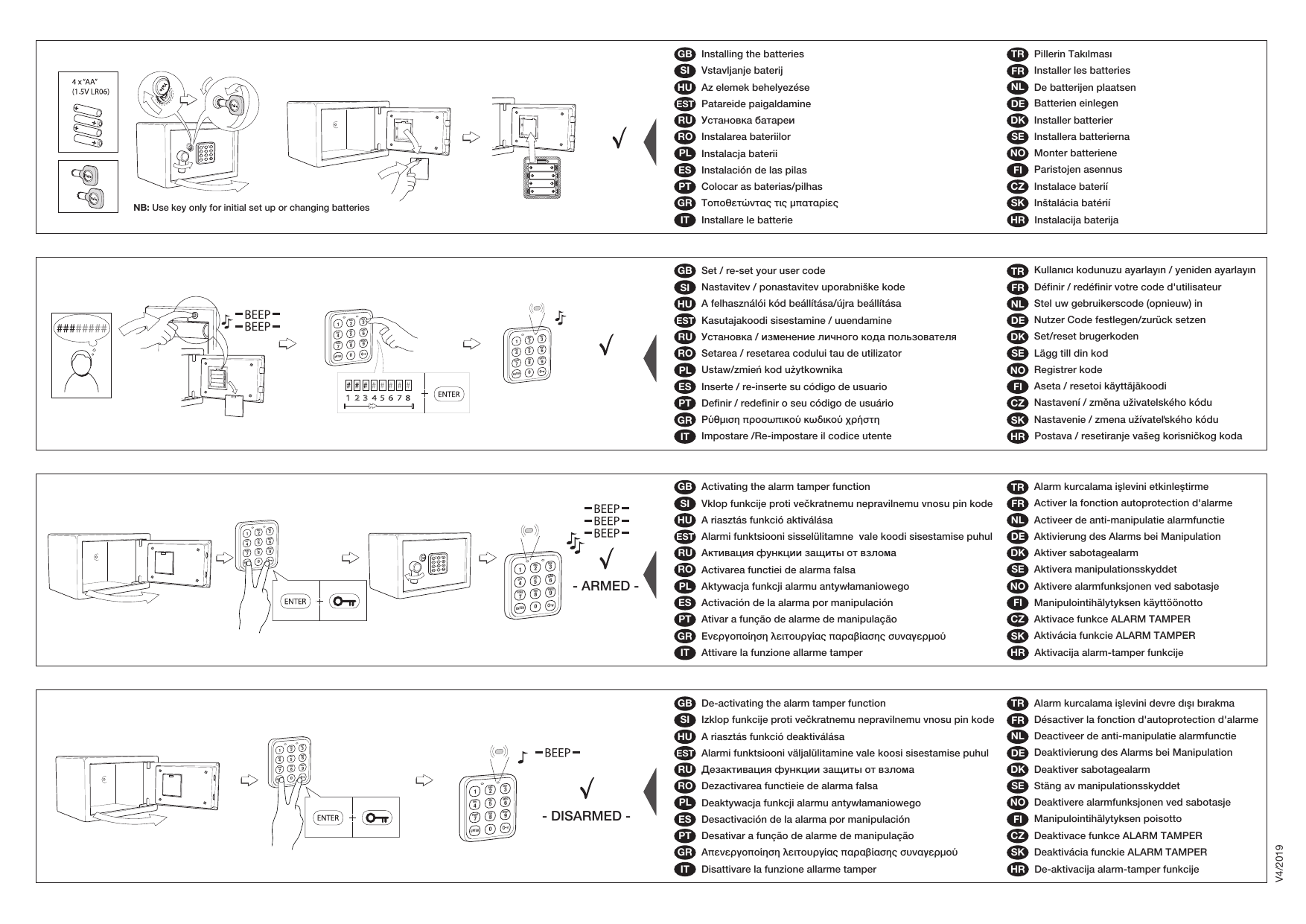 Yale Value Safes User manual | Manualzz