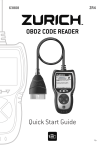 Zurich 63806 ZR13 OBD2 Code Reader Quick Start Guide | Manualzz