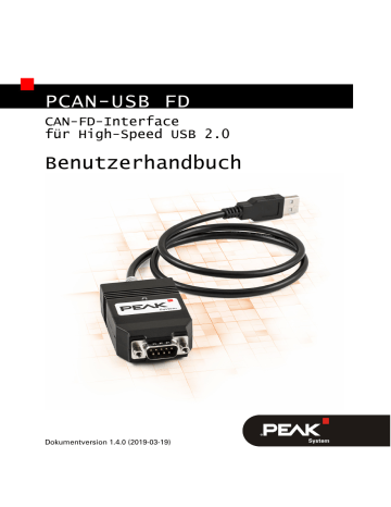 PEAK-System PCAN-USB FD Bedienungsanleitung | Manualzz