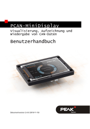 PEAK-System PCAN-MiniDisplay - Operation manual | manualzz.com