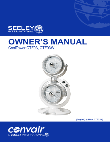 Convair Tower Fan CTF03 Owner's Manual | Manualzz