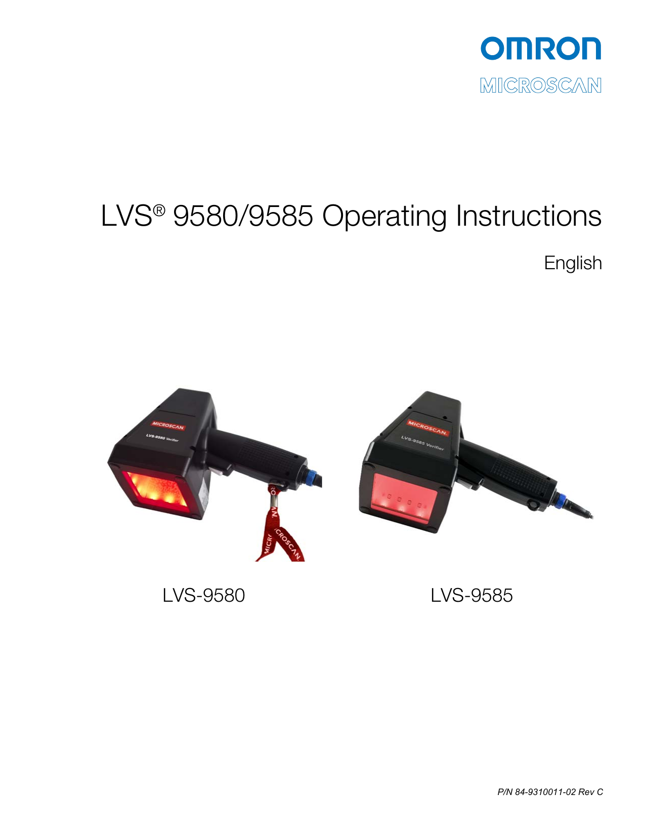 Microscan Lvs® 9585 Handheld Barcode Verifier User Manual Manualzz
