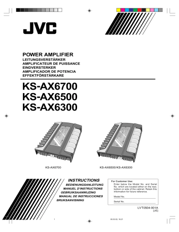 JVC KS-AX6300 Owner's Manual | Manualzz