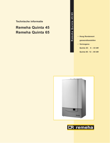 REMEHA Quinta 45 de handleiding | Manualzz