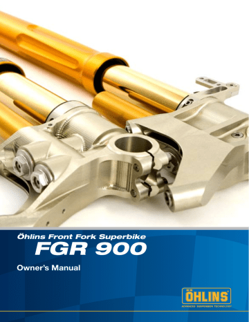Ohlins 07280-16 Front Fork Superbike, FGR 900, FGR 901, FGR900, FGR901 ...